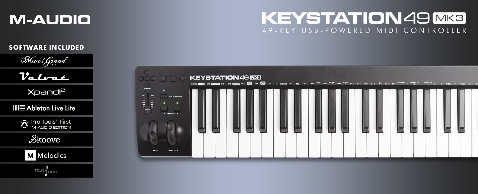 M-Audio Keystation 49 MK3 49-key Keyboard Controller - Your Destination ...
