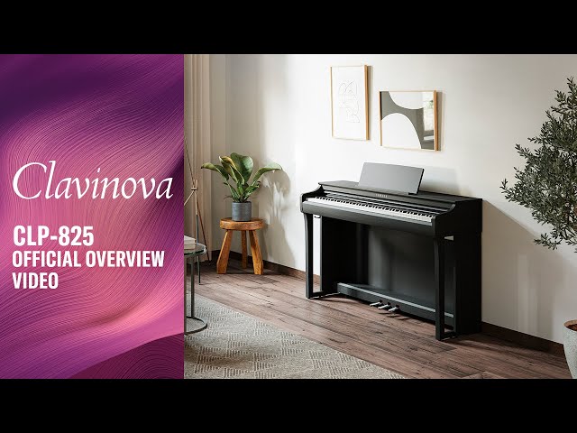 Yamaha Clavinova CLP-825 Console Digital Piano with Bench - Matte Black ...