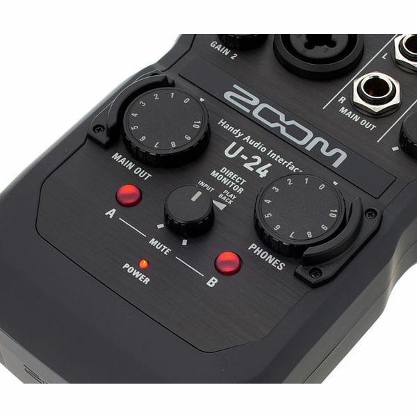 Zoom U-24 Handy Audio Interface, 2-Channel Portable USB Audio Interface ...